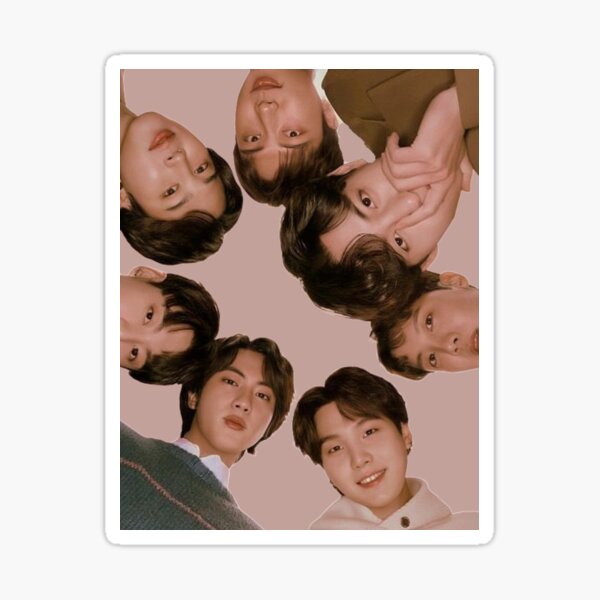 "a photo for the member of BTS" Sticker for Sale by mirokpop | Redbubble