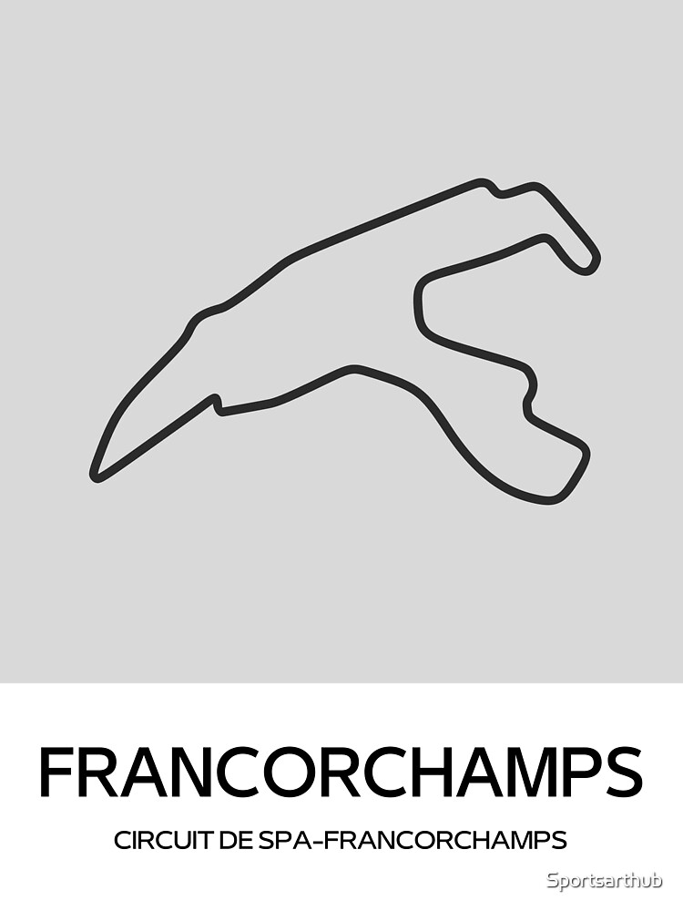 "Spa Francorchamps" Sticker for Sale by Sportsarthub | Redbubble