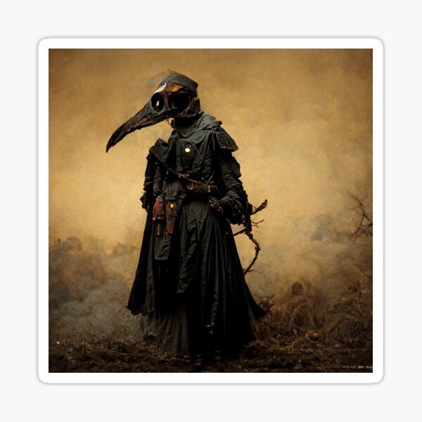 "An adventurer in a fantasy setup wearing a plague doctor mask ...
