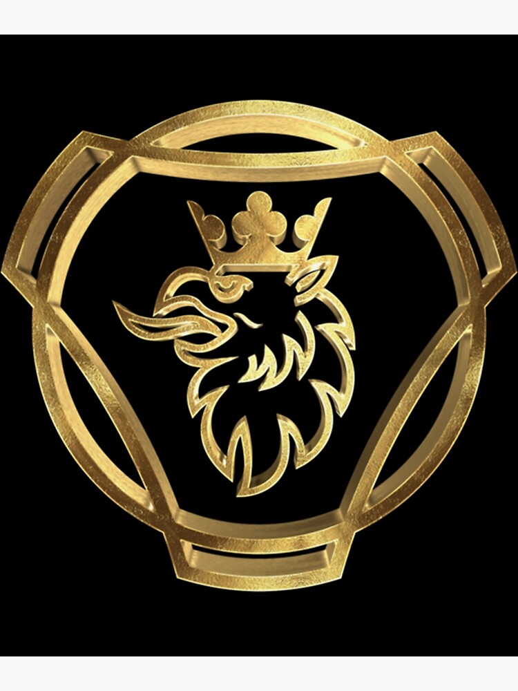 "Scania The Best Golden Trucks Transport Camion Driver " Art Print for ...