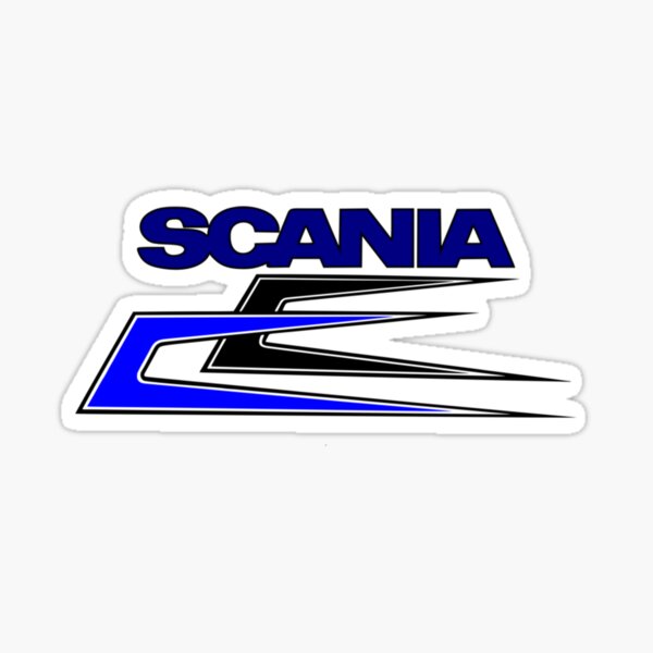 "Scania V8 Scallop " Sticker for Sale by Sufizen | Redbubble