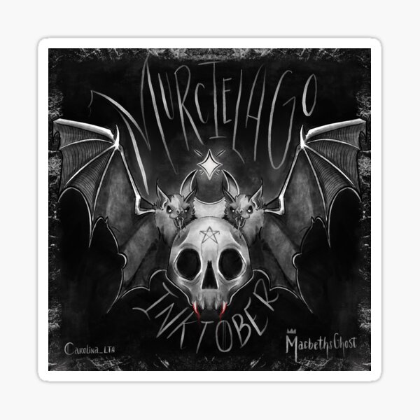 "Gothic Bats" Sticker for Sale by CarolinaLta96 | Redbubble