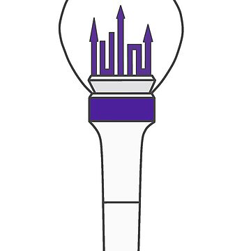 "(G)-IDLE Lightstick " Sticker for Sale by penghwall | Redbubble