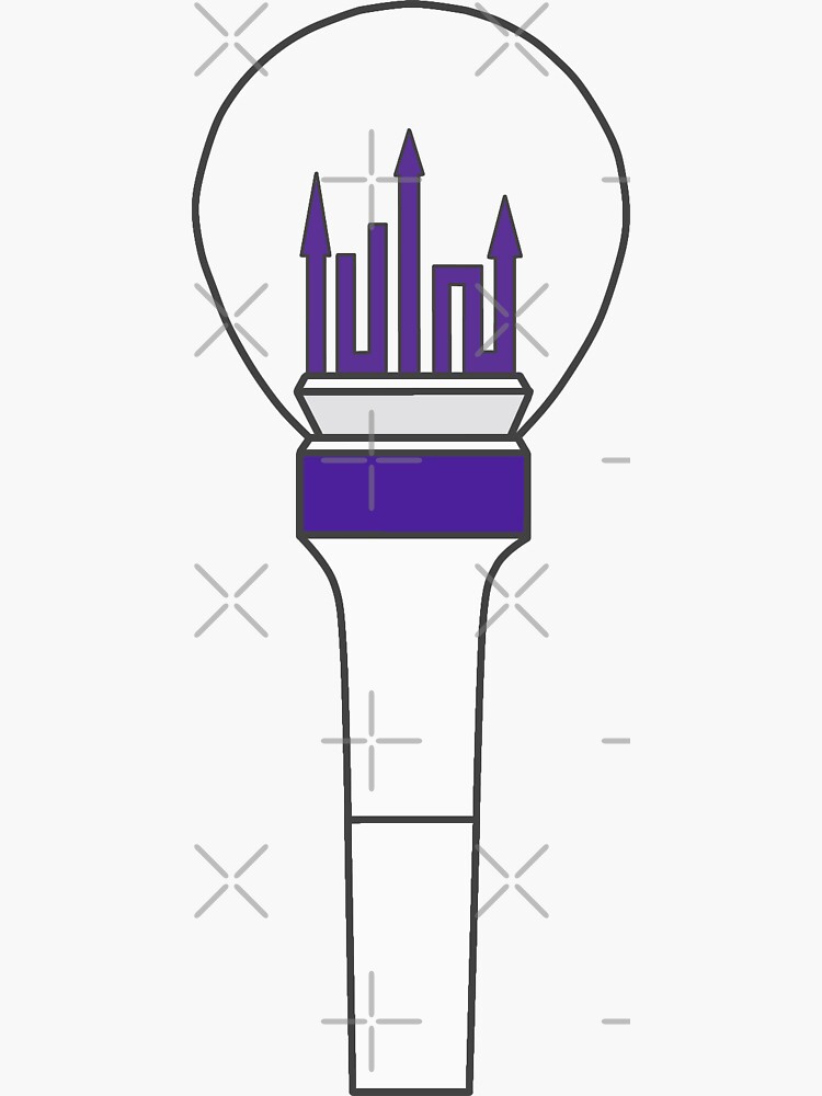"(G)-IDLE Lightstick " Sticker for Sale by penghwall | Redbubble