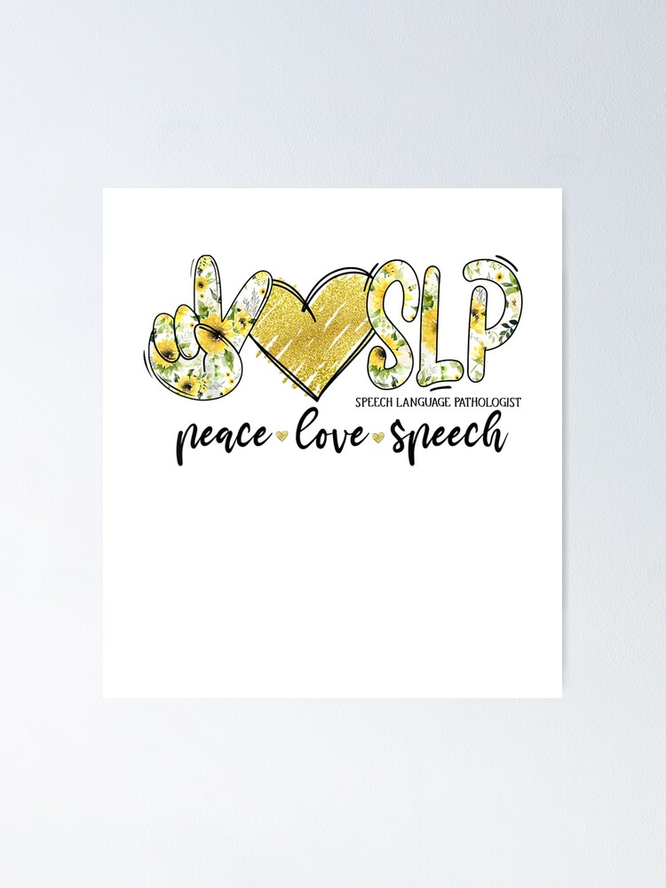 "Peace Love Slp " Poster for Sale by ado-toi | Redbubble