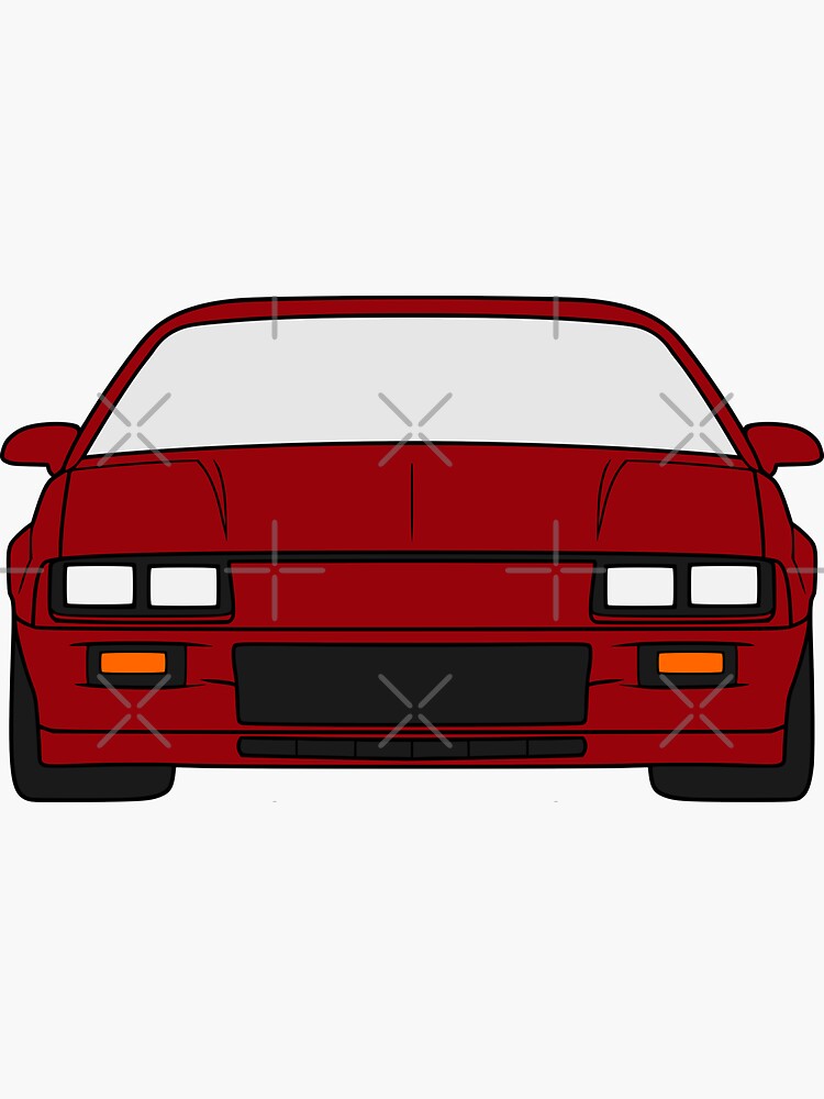 "Chevrolet Camaro Z28 Third Generation dark red color" Sticker for Sale ...