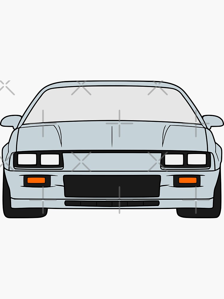 "Chevrolet Camaro Z28 Third Generation blueish silver color" Sticker ...