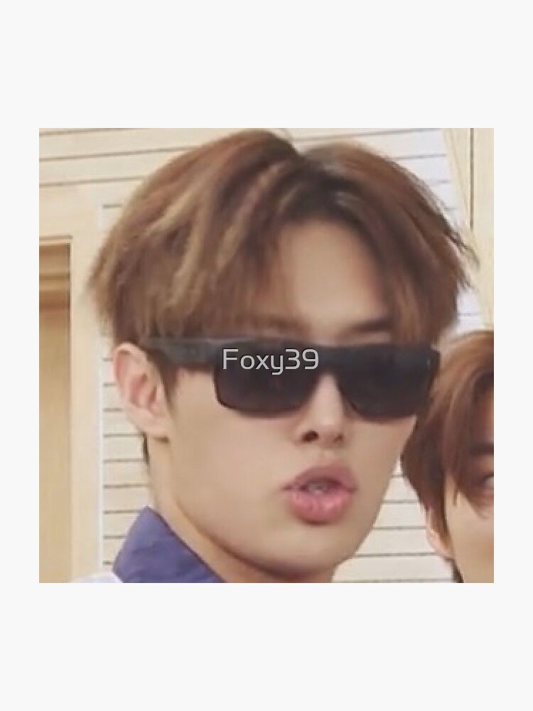 "Ateez Mingi Funny Face" Sticker for Sale by Foxy39 | Redbubble