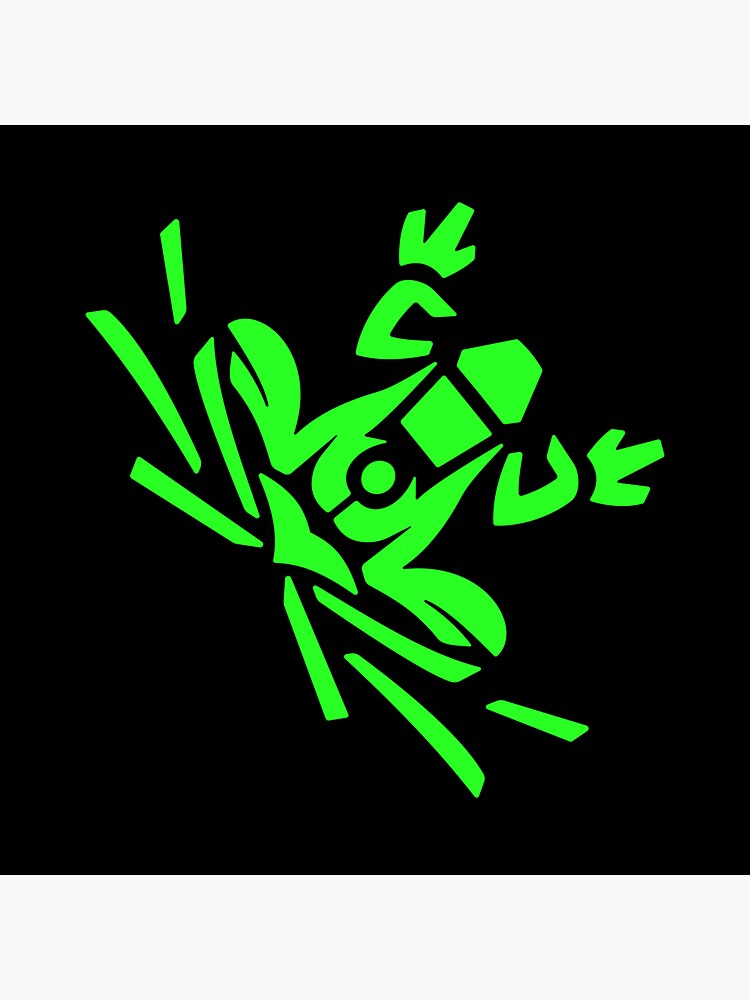 "Light Green Frog / Toad - Abstract Design, Tribal Design - Light Green ...