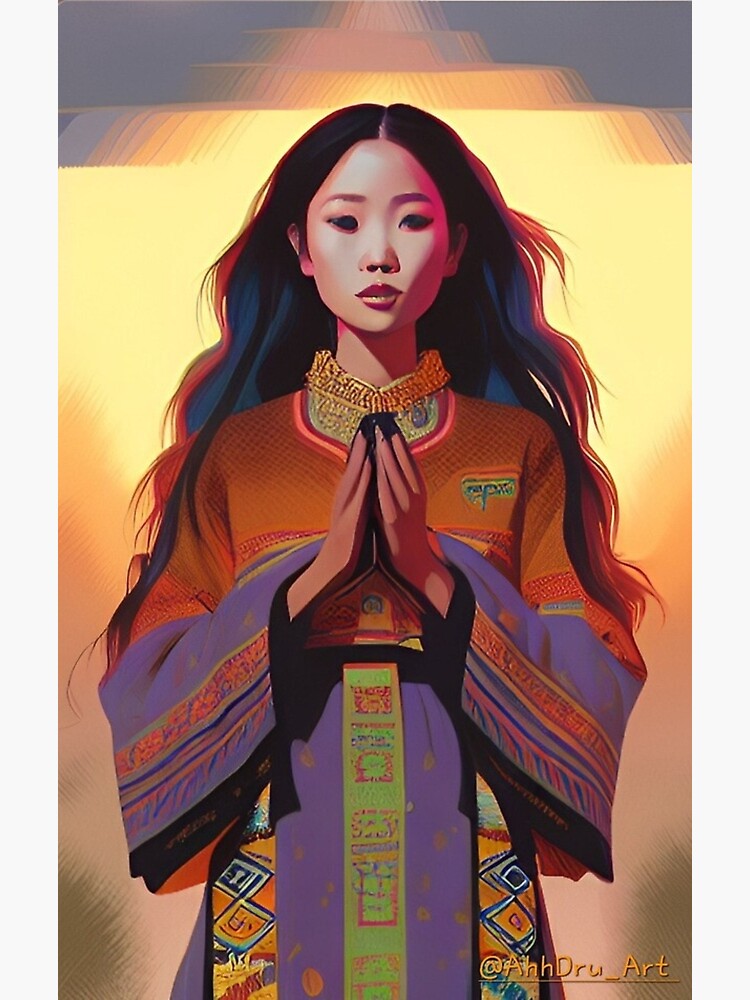 "Hmong girl in the flower fields " Poster for Sale by AhhDru | Redbubble
