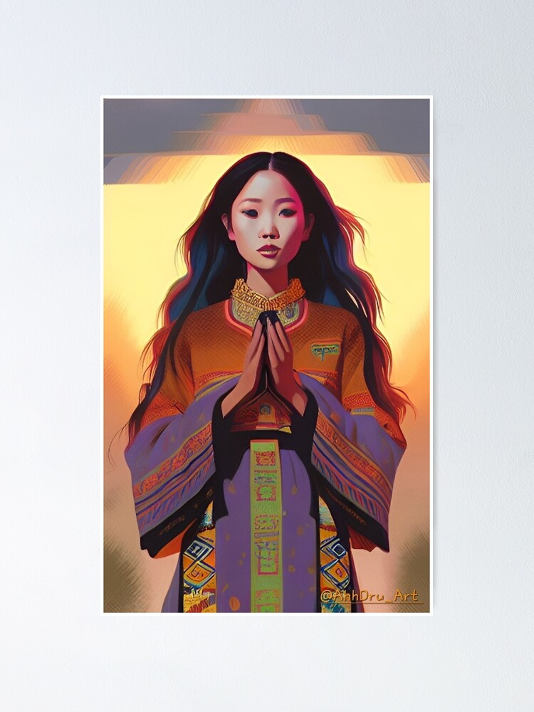 "Hmong girl in the flower fields " Poster for Sale by AhhDru | Redbubble