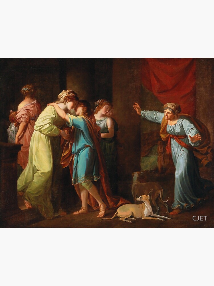 "The Return of Telemach | German Art | 1790 Greek Mythology Art" Poster ...