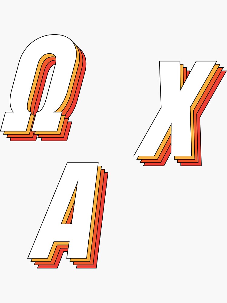 Omega Chi Alpha Sticker Pack Sticker For Sale By Samparsons52 Redbubble