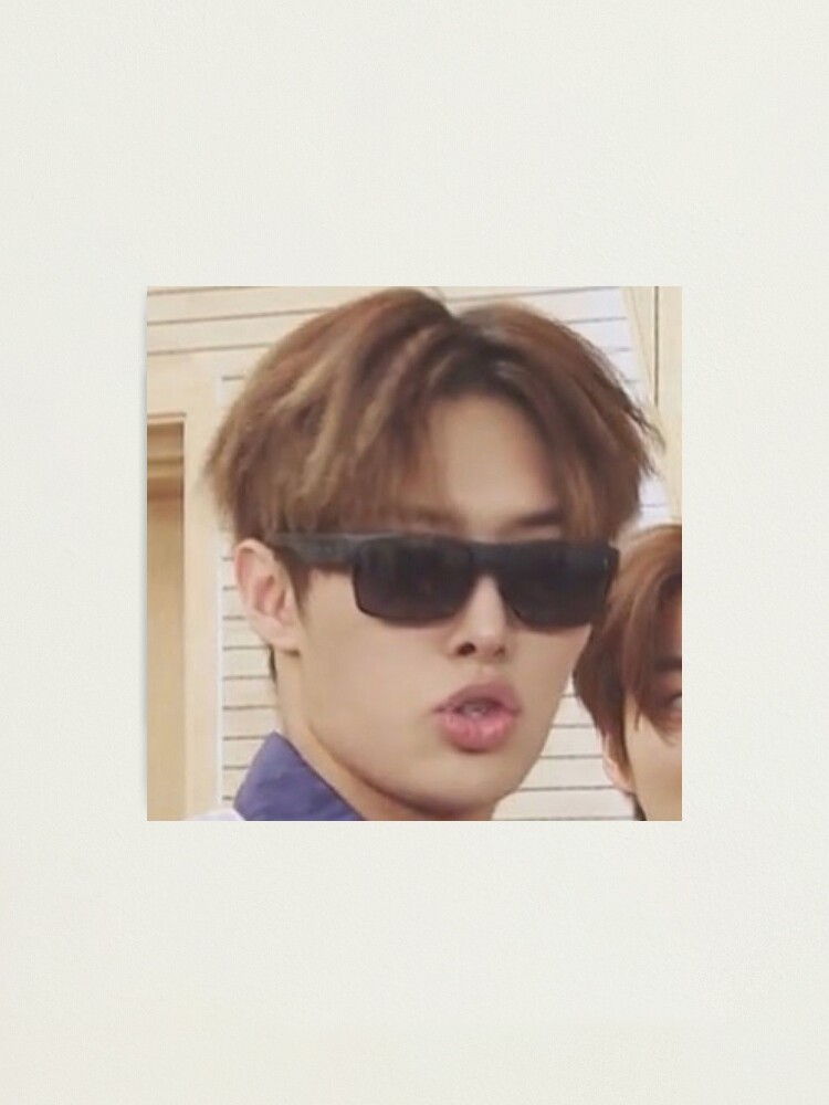 "Ateez Mingi Funny Face" Photographic Print for Sale by Foxy39 | Redbubble
