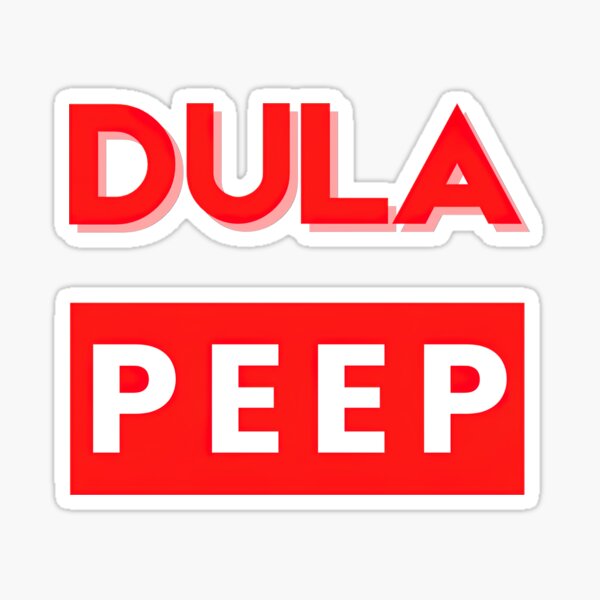 "Dula Peep, Funny Dua Lipa" Sticker for Sale by GalleryHeart | Redbubble