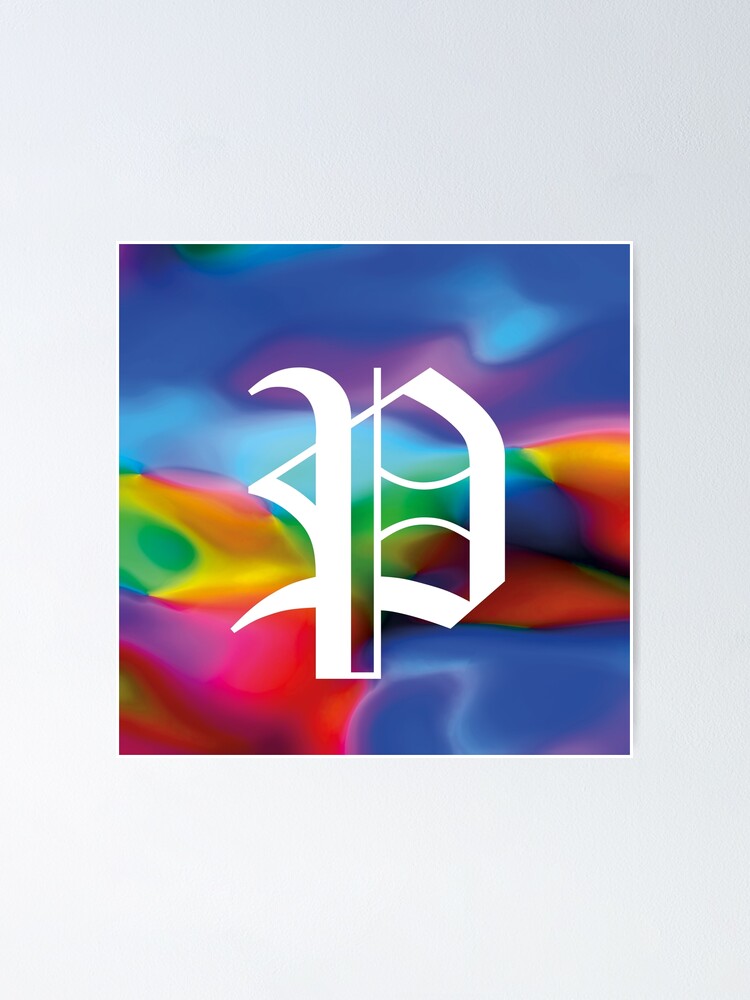 "Alphabet Flower Power "P"" Poster by Hell-Prints | Redbubble