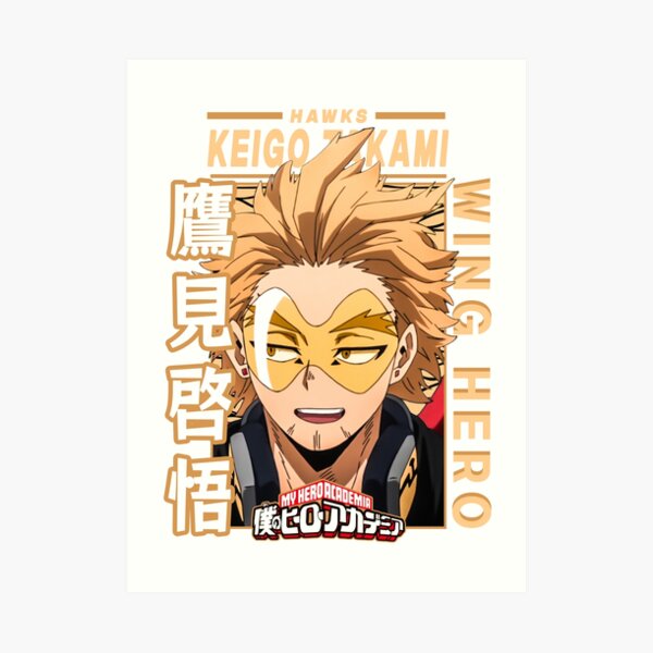 "Keigo Takami My Hero Academia, HAWKS bnha, Boku no Hero," Art Print ...