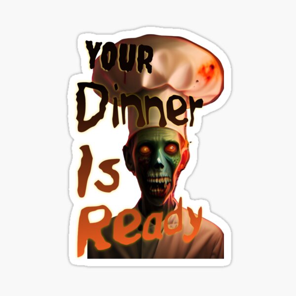"Zombie chef Halloween costume By CallisC" Sticker for Sale by ...