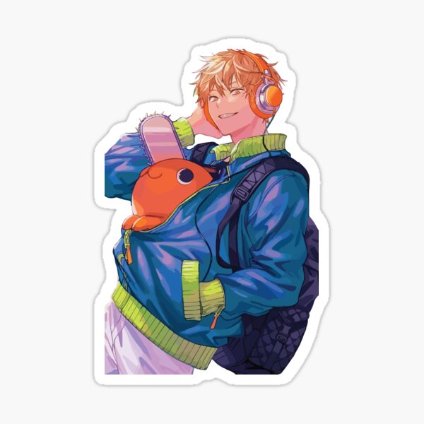 "Denji - Chainsaw Man" Sticker for Sale by SuperOtakuClub | Redbubble