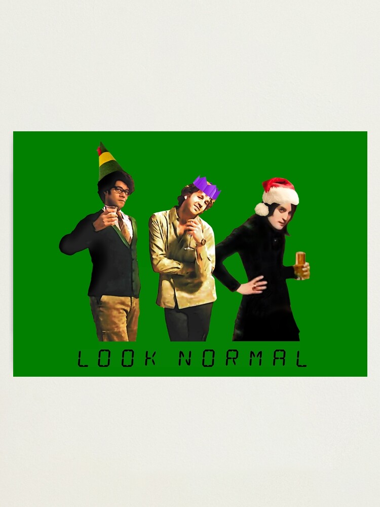 "The IT Crowd - Look Normal - Christmas Green" Photographic Print for ...