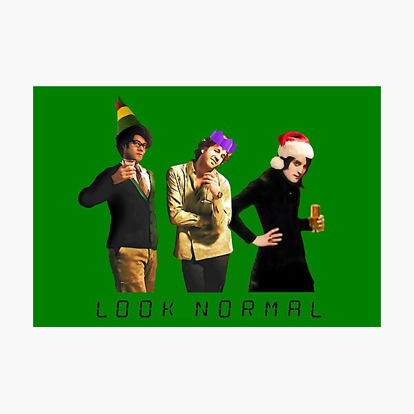 "The IT Crowd - Look Normal - Christmas Green" Photographic Print for Sale by vincentmuller ...