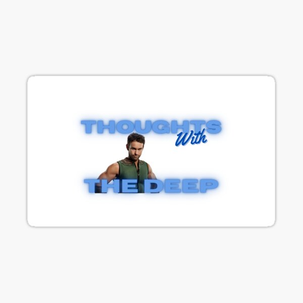 "THOUGHTS WITH THE DEEP" Sticker for Sale by YAGAMILIGHT456 | Redbubble