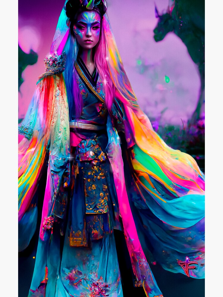 "Rainbow Consort Ai Art" Sticker for Sale by FramburgerArt | Redbubble