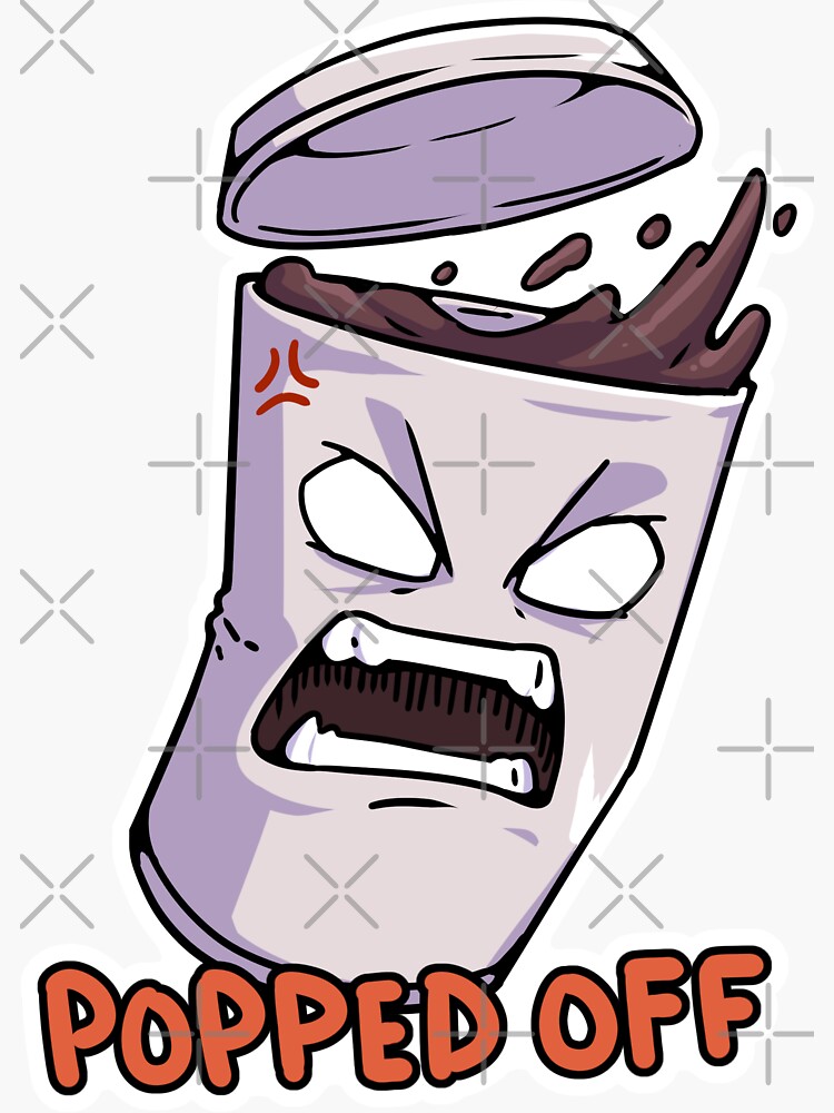 "Popped Off - Coffee" Sticker for Sale by Five-Fold | Redbubble