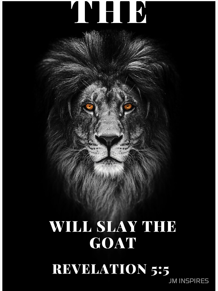 "The Lion will slay" Sticker for Sale by Jojamisiekaba | Redbubble