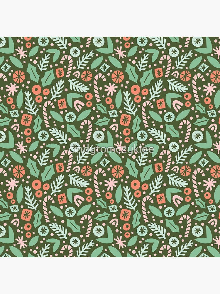 "Simple Season Pattern in Evergreen" Poster for Sale by cindytomczyklee ...