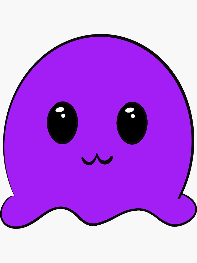 "Purple Blob" Sticker for Sale by RistiinaIglesia | Redbubble