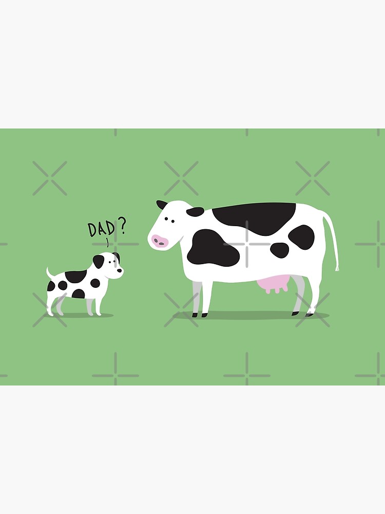 "Cow Dad " Poster for Sale by Milkyprint | Redbubble