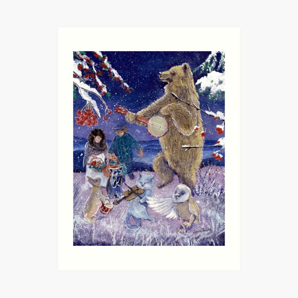 Lámina artística «Pintura de acuarela de Laura Rispoli Blue Ridge ...