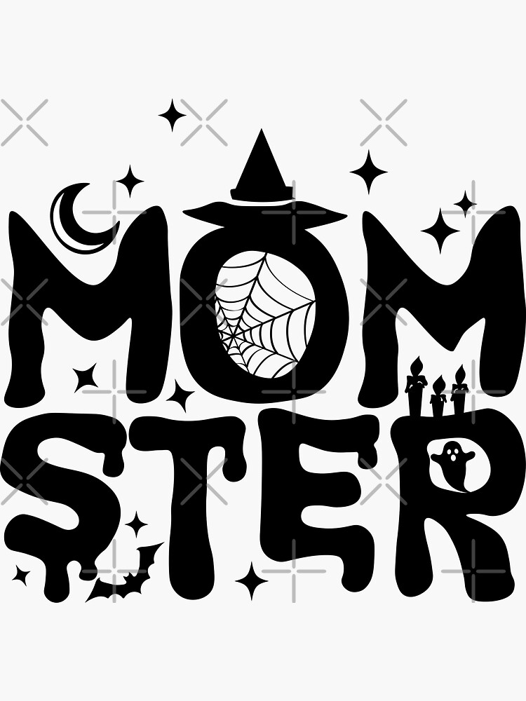 "Momster" Sticker for Sale by Ash-Ley- | Redbubble