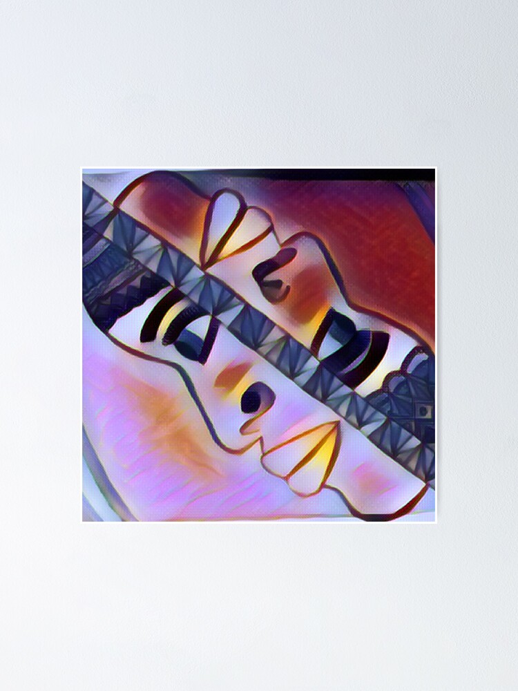 "Art of colors of two faces " Poster for Sale by kappril22 | Redbubble