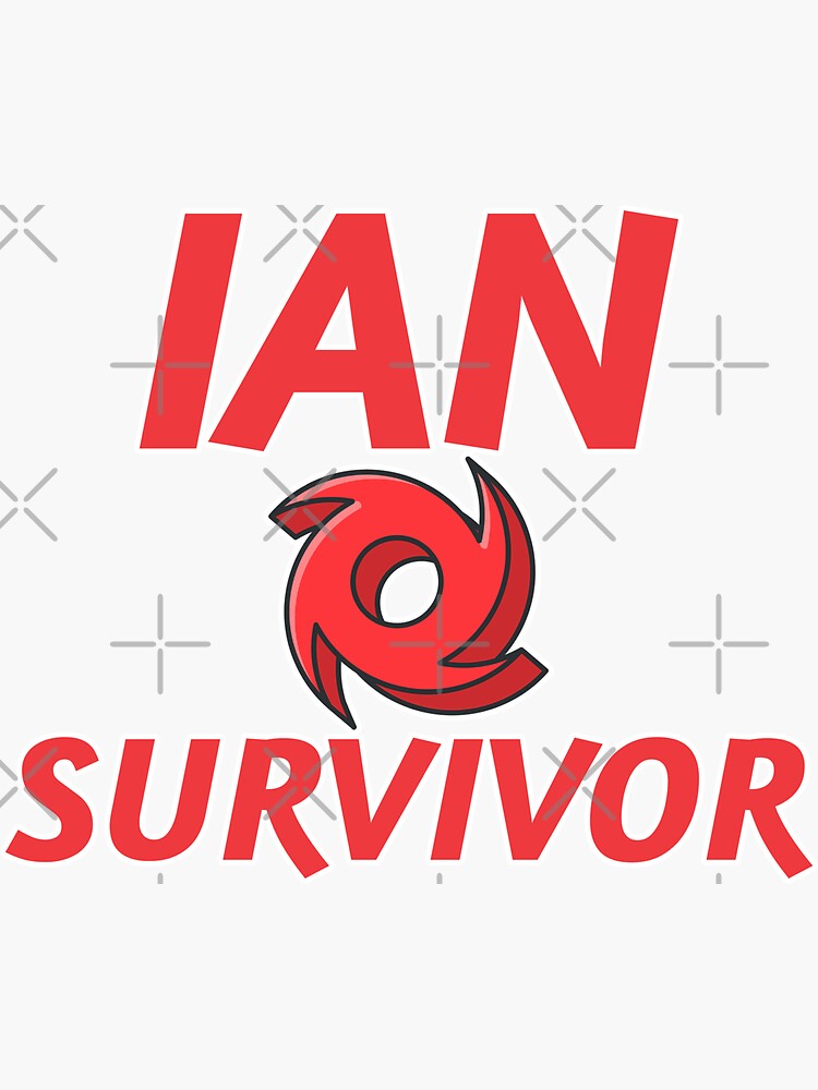 "I Survived Hurricane Ian" Sticker for Sale by duke818 | Redbubble