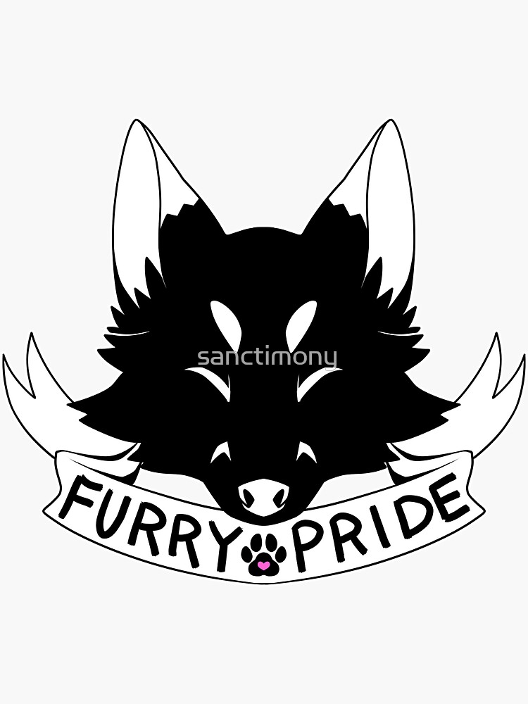 "Furry Pride - Fox" Sticker for Sale by sanctimony | Redbubble