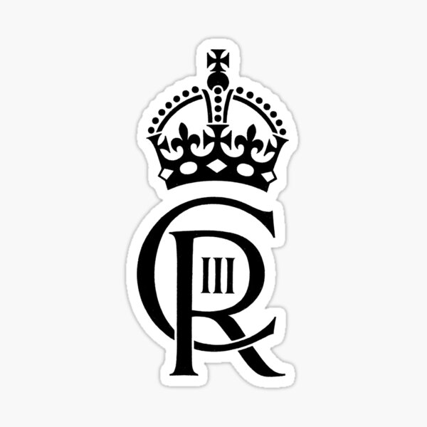 "King Charles 3rd Monogram" Sticker for Sale by Murray-Mint | Redbubble