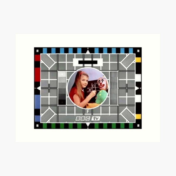 "Classic 'BBC test card'" Art Print for Sale by timothybeighton | Redbubble