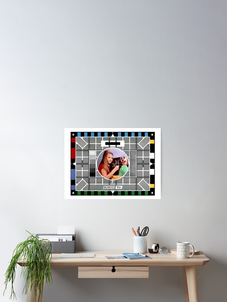 "Classic 'BBC test card'" Poster for Sale by timothybeighton | Redbubble