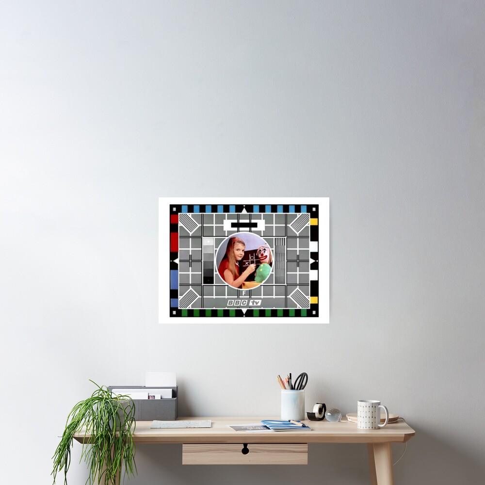 "Classic 'BBC test card'" Poster for Sale by timothybeighton | Redbubble