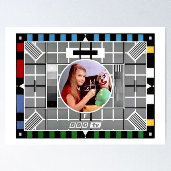 "Classic 'BBC test card'" Poster for Sale by timothybeighton | Redbubble