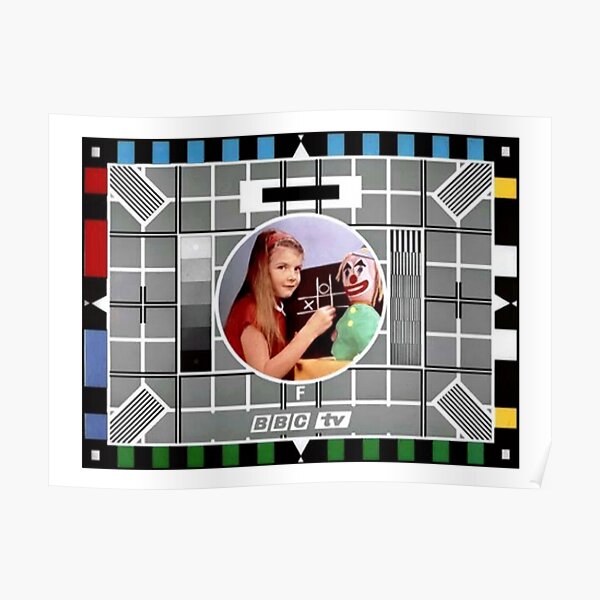 "Classic 'BBC test card'" Poster for Sale by timothybeighton | Redbubble
