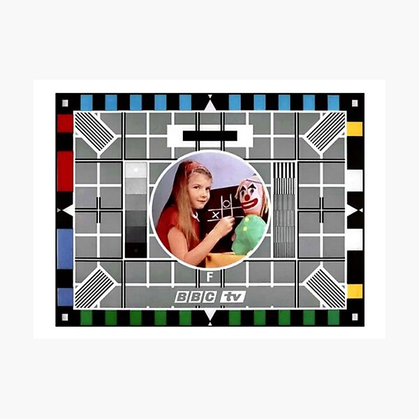 "Classic 'BBC test card'" Photographic Print by timothybeighton | Redbubble