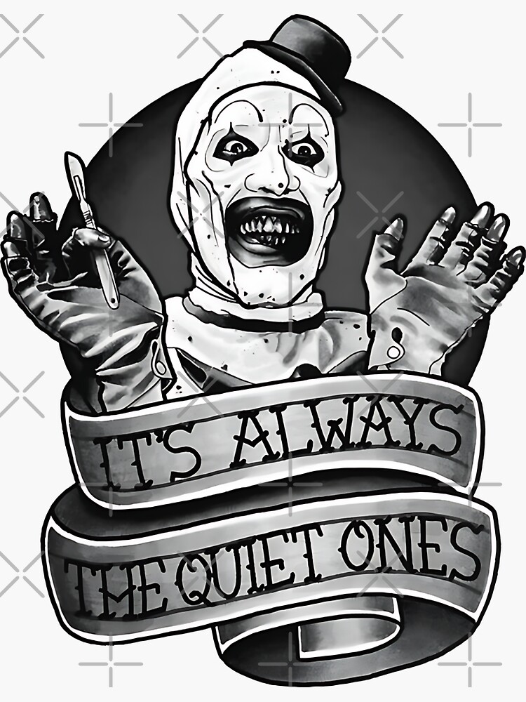 "Horror Movie Terrifier 3" Sticker for Sale by geekyot | Redbubble