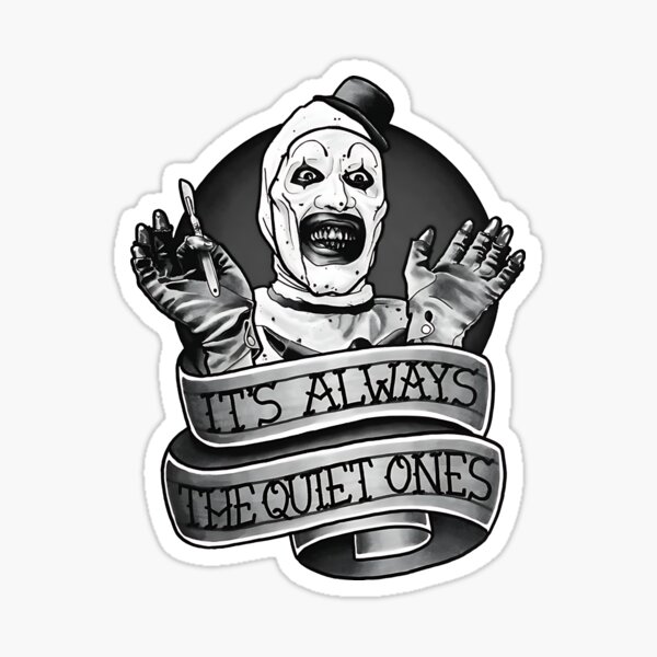 "Horror Movie Terrifier 3" Sticker for Sale by geekyot | Redbubble