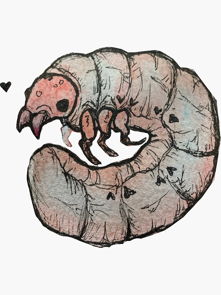 "Little Grub " Sticker for Sale by MISSINGCITIZEN | Redbubble