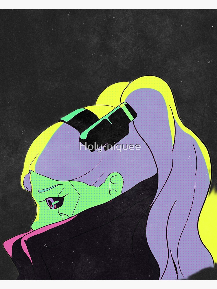 "Cyber Rebecca" Sticker for Sale by Holy-niquee | Redbubble