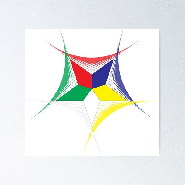 "Star symbol inspired by Eastern Star logo" Poster for Sale by photonxt ...