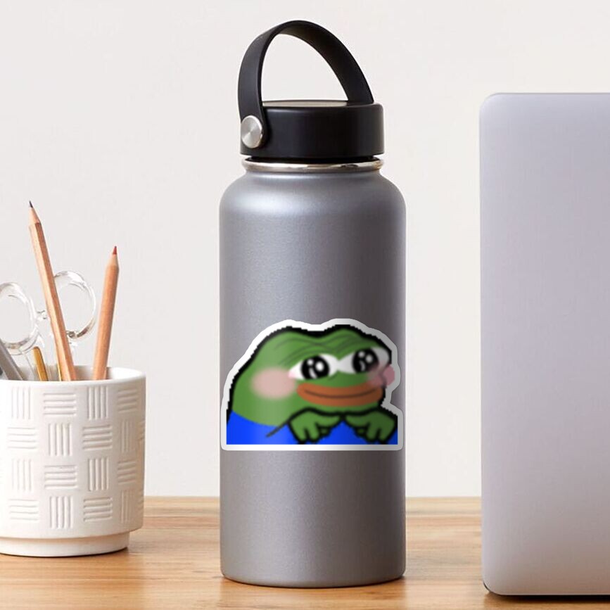 "peepoShy Emote" Sticker for Sale by sjx3gaming | Redbubble